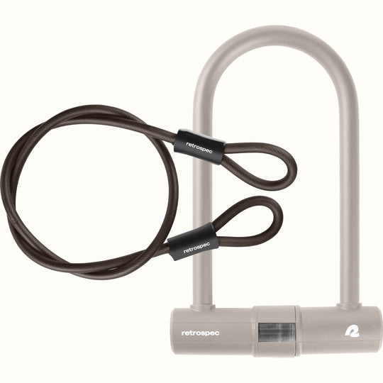 Lookout U-Lock Bike Lock With Cable - 14mm | Retrospec