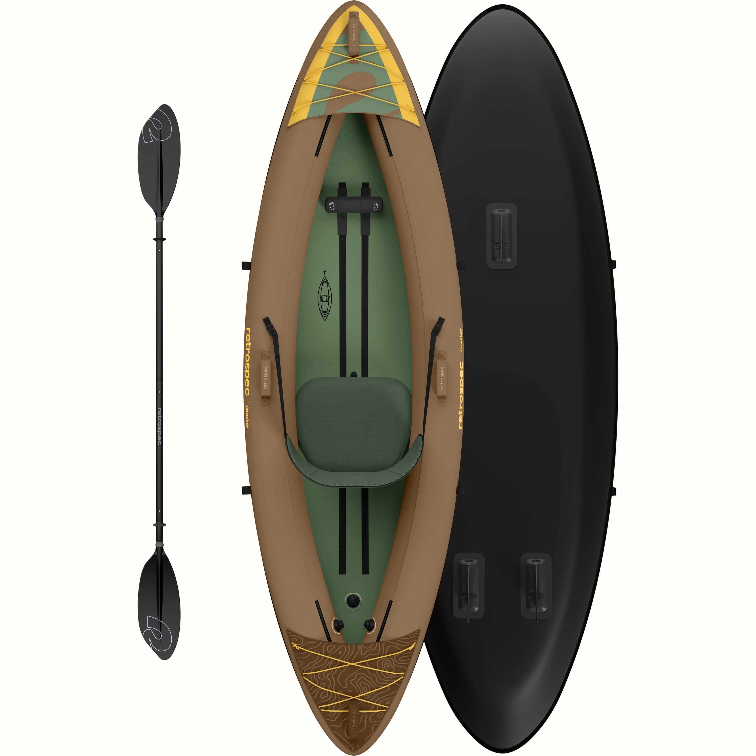 Coaster Inflatable Kayak - Single/Tandem | Retrospec